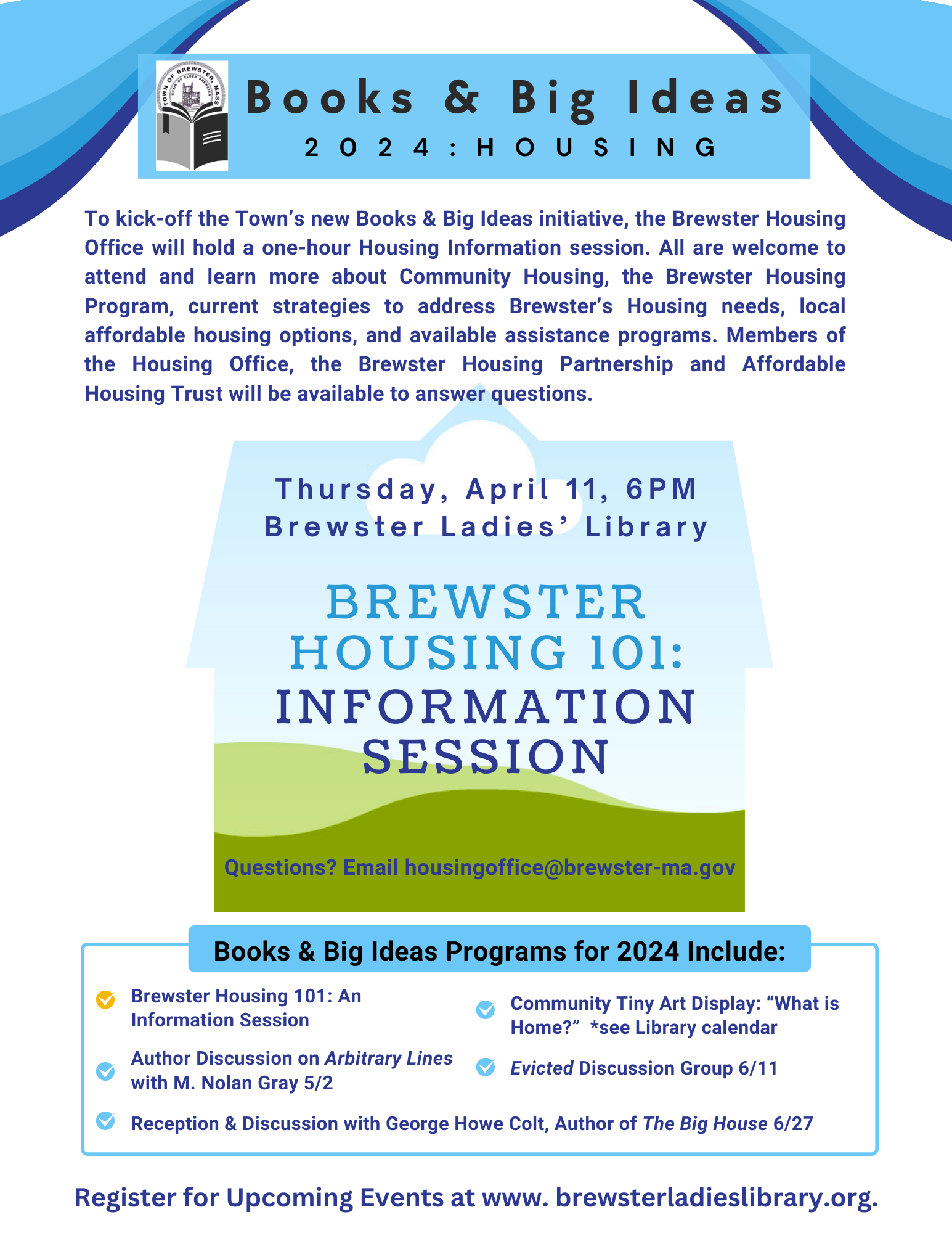 Books & Big Ideas – Brewster Housing 101: Information Session | Town of ...